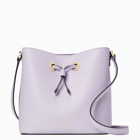 kate spade | Bags | New Kate Spade Sadie Bucket Bag Leather Lilac Frost ...